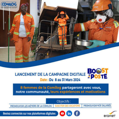 LA COMILOG LANCE SA CAMPAGNE DIGITALE " BOOST TON POSTE " - Comilog